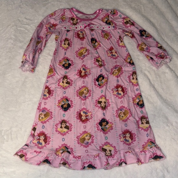 Disney | Pajamas | Disney 4t Pink Princess Print Kids Nightgown | Poshmark
